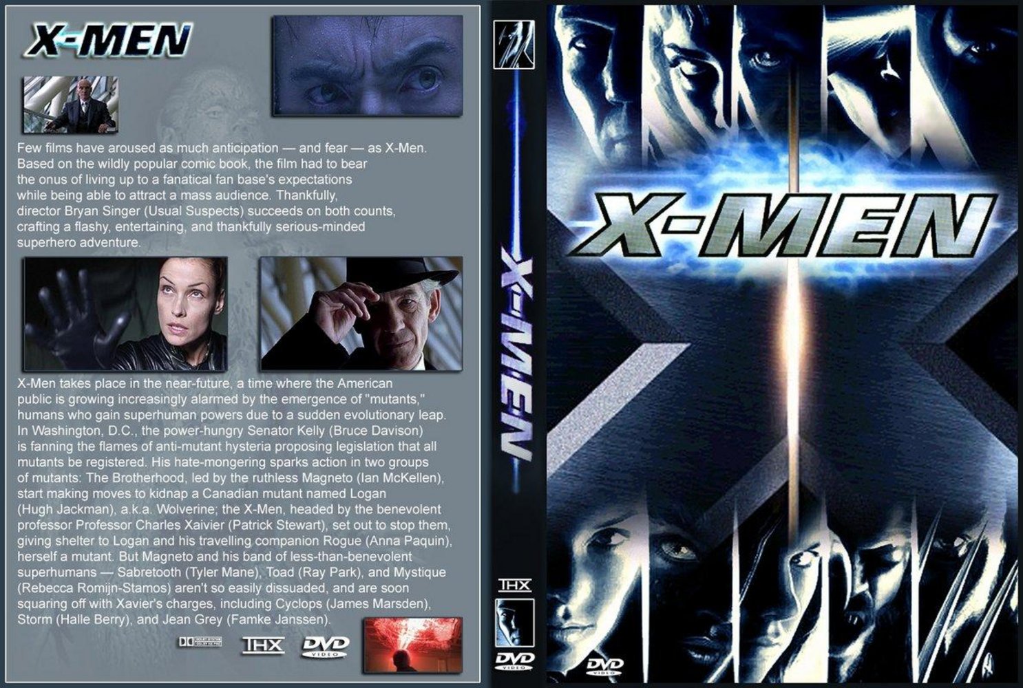 DVD Lables: X-MEN 1-2-3-4